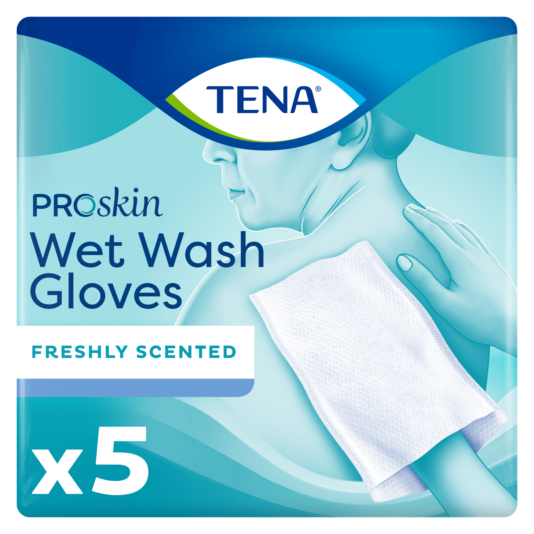 TENA ProSkin Wash Gloves - 50 stuks - Hulpmiddelwereld