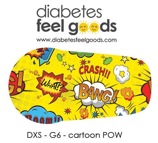 Dexcom G6 Sensor Cartoon Pow! - Hulpmiddelwereld