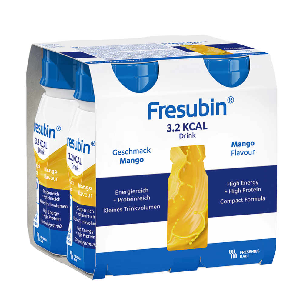 Fresubin 3.2 Kcal Drink Mango - 4x125ml - Hulpmiddelwereld