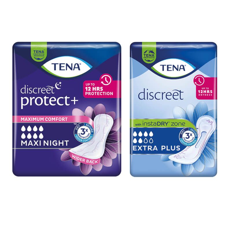 Combi Product: Tena Discreet Extra Plus + Tena Discreet Maxi Night ...