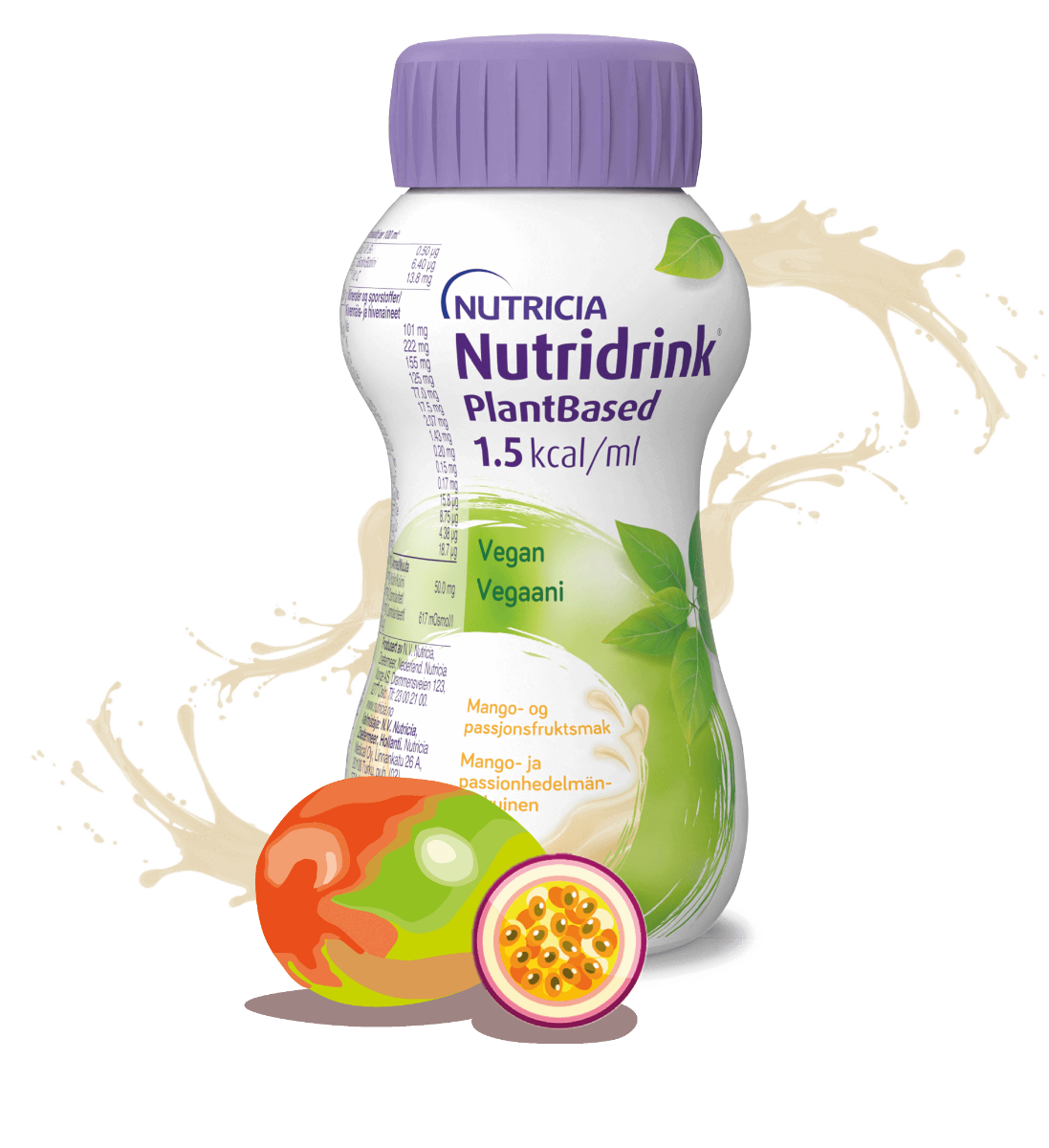 Nutridrink PlantBased Mango-Passievruchten 4x200ml - Hulpmiddelwereld